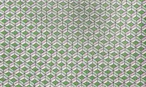 Eton Geometric Print Silk Twill Tie - Medium Green