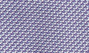 Eton Micro Geometric Silk & Cotton Mogador Tie - Medium Purple