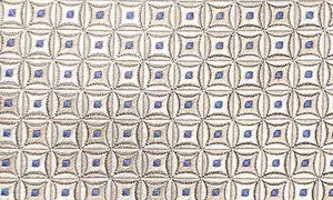 Eton Geometric Silk Jacquard Neck Tie - Light Grey