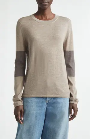 Women's Color Block Cashmere Sweaters
