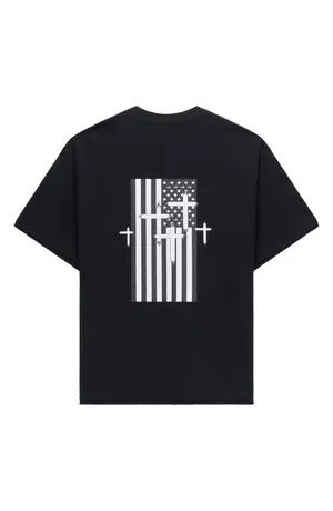 RtA Elian Flag Double Layer Graphic T-shirt