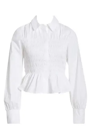 Rails Bradshaw Smock Bodice Button-up Shirt