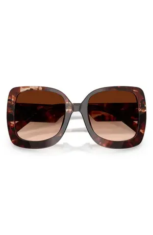 Dolce & Gabbana 55mm Gradient Square Sunglasses