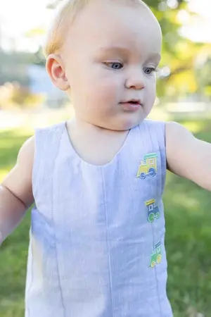 FLORENCE EISEMAN Shortall With Appliqué Trains