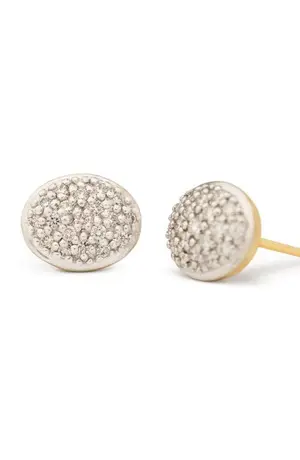 Marco Bicego Siviglia Pavé Diamond Stud Earrings - 18ky White Gold