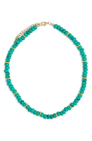 PETIT MOMENTS Elfie Stone Necklace - Turquoise