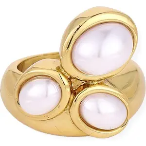 PETIT MOMENTS Sevilla Cluster Ring - Gold/pearl
