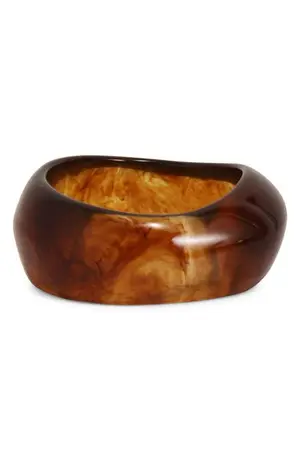 PETIT MOMENTS Resin Cuff Bracelet Tortoise