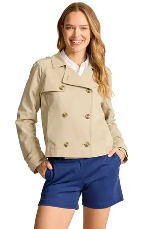 Tommy Bahama Cotton-blend Double-breasted Trench Coat