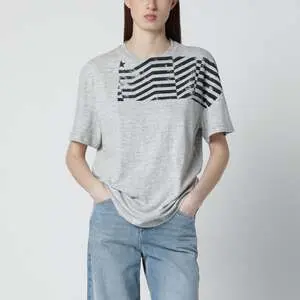 GOLDEN GOOSE T-shirt With Logo - Grey