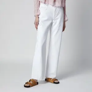 Isabel Marant White Dromie Trousers - Beige