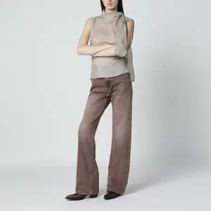 Our Legacy Waxed Cupro Sleeveless Top - Grey