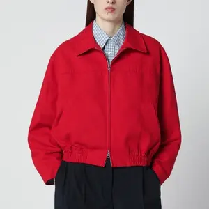 DUNST Cotton Zip-up Jacket - Red