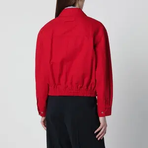 DUNST Cotton Zip-up Jacket - Red