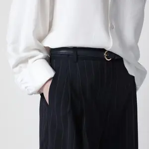 Max Mara Pinstripe Wool Bermuda Shorts