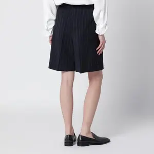 Max Mara Pinstripe Wool Bermuda Shorts