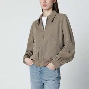 MAISON MARGIELA Virgin Wool Zip-up Jacket - Beige