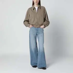 MAISON MARGIELA Virgin Wool Zip-up Jacket - Beige