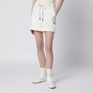 Moncler Technical Froissé Shorts - Beige
