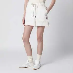 Moncler Technical Froissé Shorts - Beige