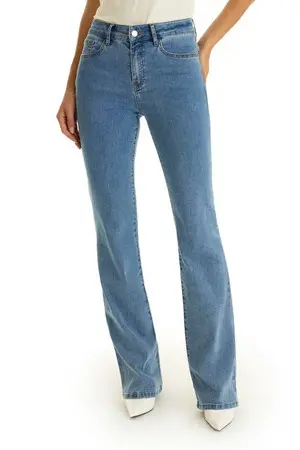 THE NOLI SHOP Aria Flare Jean - Medium Blue