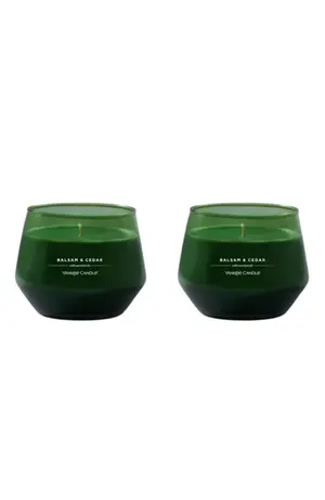 YANKEE CANDLE Balsam & Cedar Studio Candle With Essential Oils - Green
