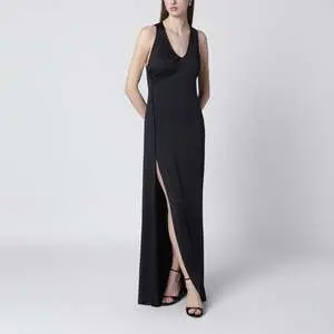 Victoria Beckham Long Jersey Dress With Slit