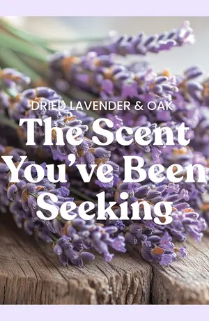 YANKEE CANDLE Dried Lavender & Oak Studio Candle With Essential Oils