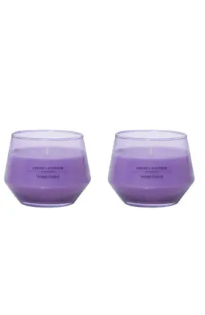 YANKEE CANDLE Lemon Lavender Studio Candle With Essential Oils - Light Purple