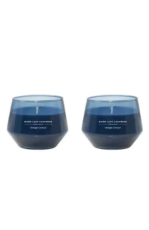 YANKEE CANDLE Warm Luxe Cashmere Studio Candle With Essential Oils - Blue