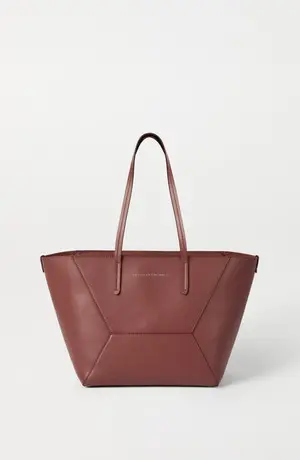 Brunello Cucinelli Calfskin Small Bc Duo Bag - Firebrick