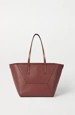 Brunello Cucinelli Calfskin Small Bc Duo Bag - Firebrick