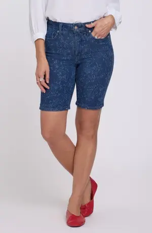 NYDJ Ella Side Slit Denim Shorts