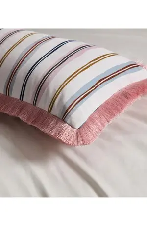 Ted Baker London Scallop Stripe Velvet Accent Pillow