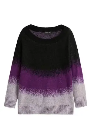 Desigual Ombré Relaxed Sweater