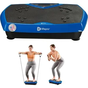 LIFEPRO Hexaplate Lite Vibration Plate Exercise Machine Full Body Recovery And Muscle Toning - Blue