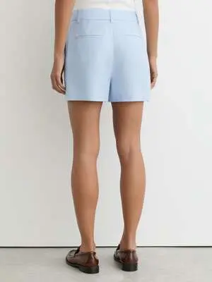 REISS Magda Mid-rise Tailored Shorts - Blue