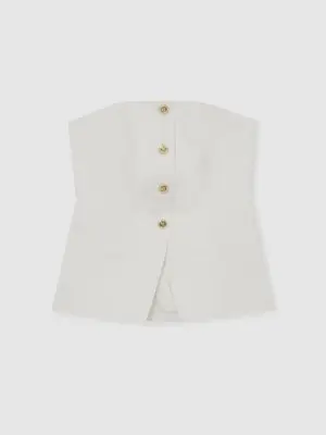 REISS Riley Strapless Waistcoat