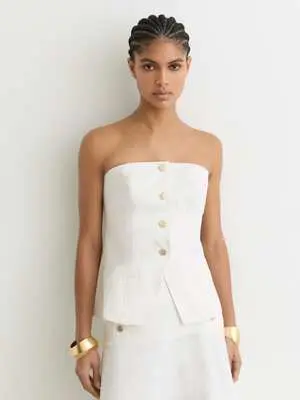 REISS Riley Strapless Waistcoat