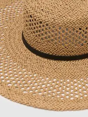 REISS Astrid Straw-effect Hat With Trim
