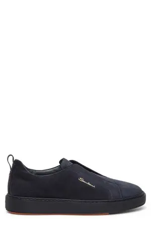 Santoni Victory Laceless Slip-on Sneakers - Blue