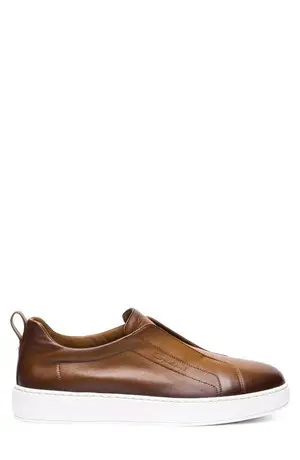 Santoni Victory Laceless Slip-on Sneakers - Brown