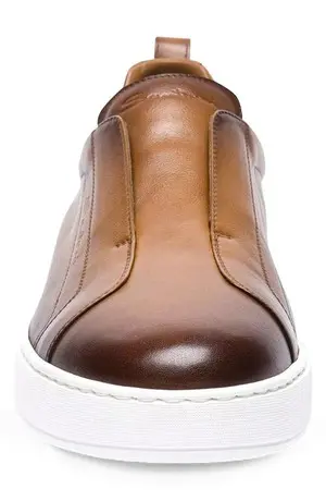 Santoni Victory Laceless Slip-on Sneakers - Brown
