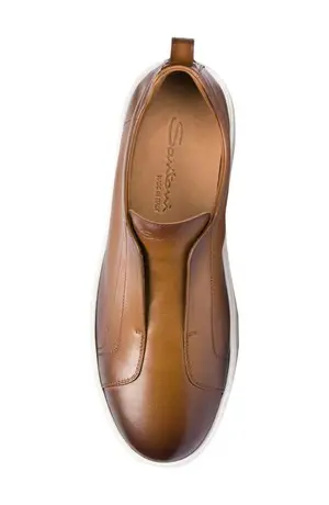 Santoni Victory Laceless Slip-on Sneakers - Brown