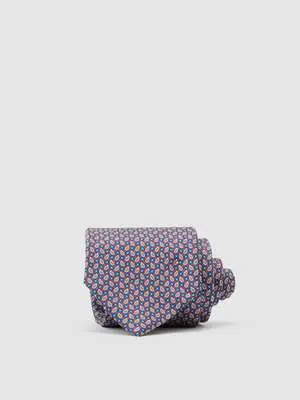 REISS Cenzo Silk Micro Paisley-print Tie - Raspberry Pink