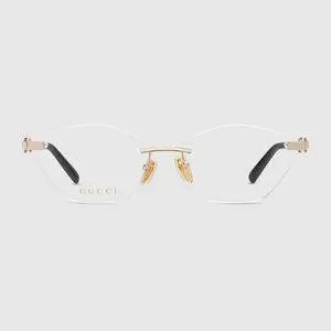 Gucci Cat-eye Optical Frame - Gold