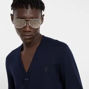 Gucci Knit Wool Cardigan With Embroidery