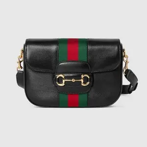 Gucci Horsebit 1955 Small Shoulder Bag - Black