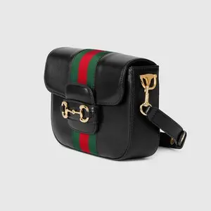 Gucci Horsebit 1955 Small Shoulder Bag - Black