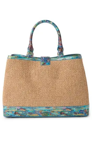 Brahmin Denise Straw Tote